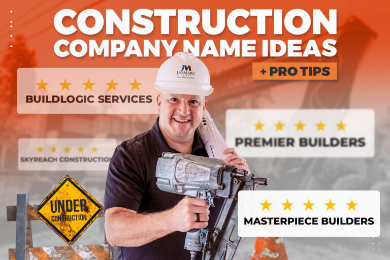306 Best Construction Company Names - UpFlip